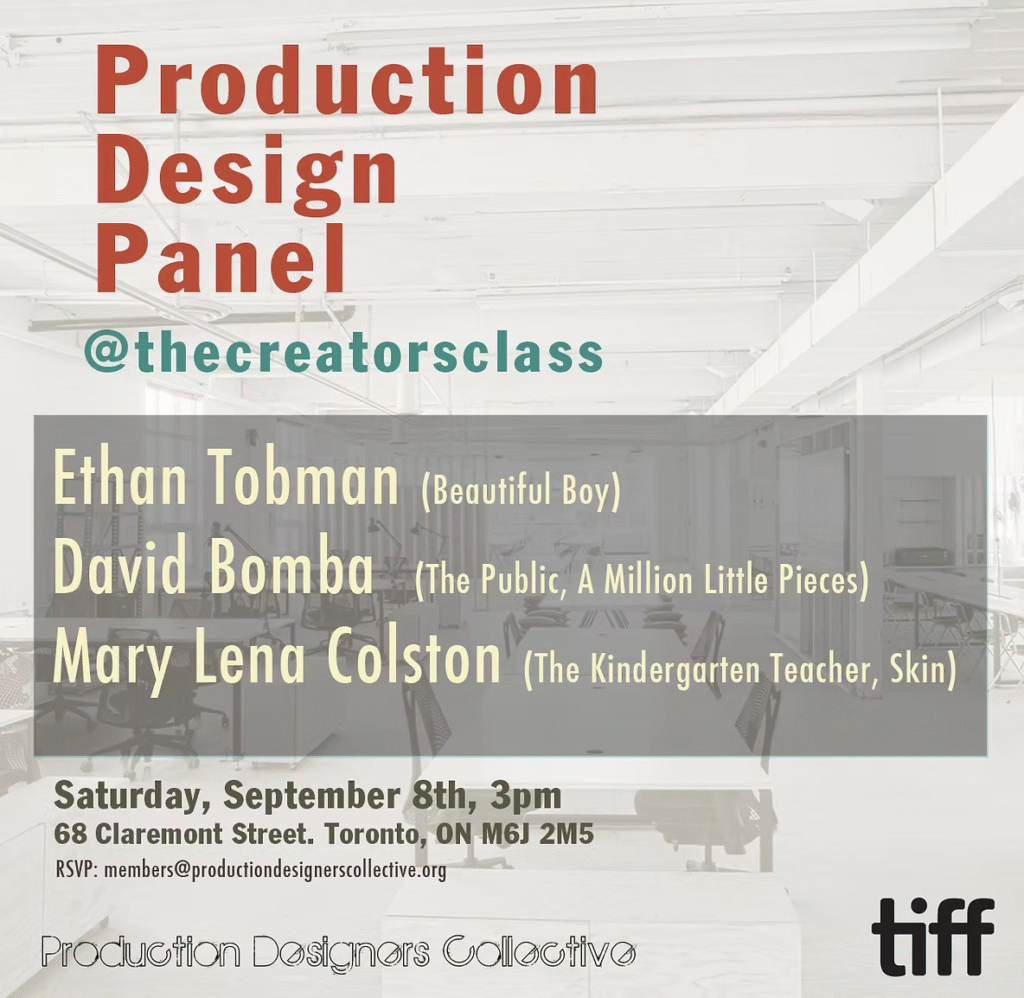 Production Design Panel - Toronto Film Festival | Production Designers ...